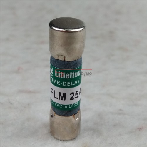 One New Littelfuse 25Amp 250V Midget Time-Delay Class CC Fuse FLM-25 ...