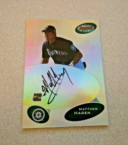 2003 Bowman's Best Autograph #BB-MMH Matthew Hagen Mariners | eBay