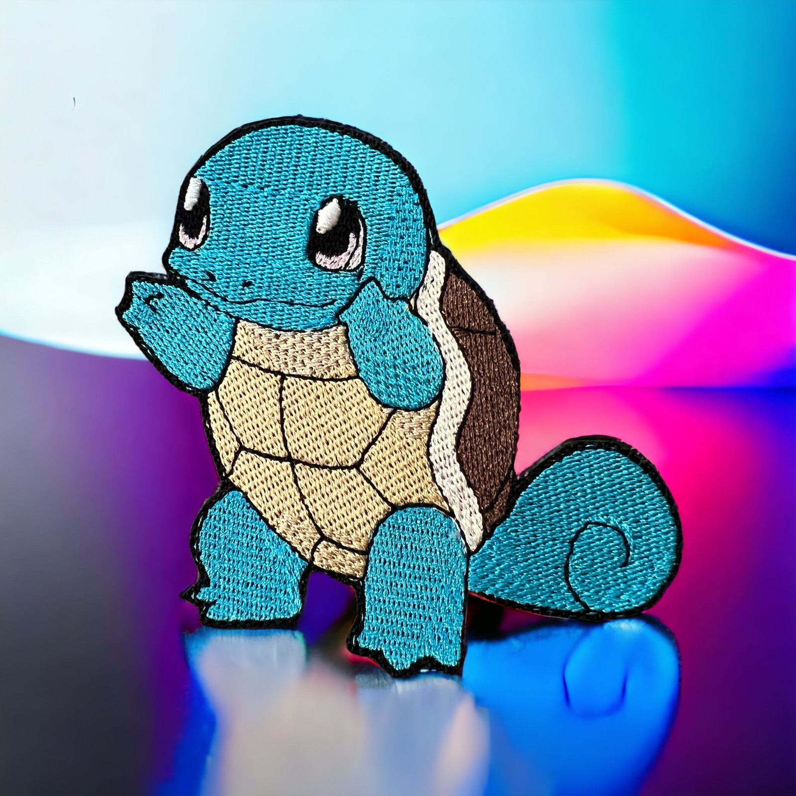 Squirtle Embroidered Patch - 3.54" x 3.89" - Embrace the Water Warrior | eBay