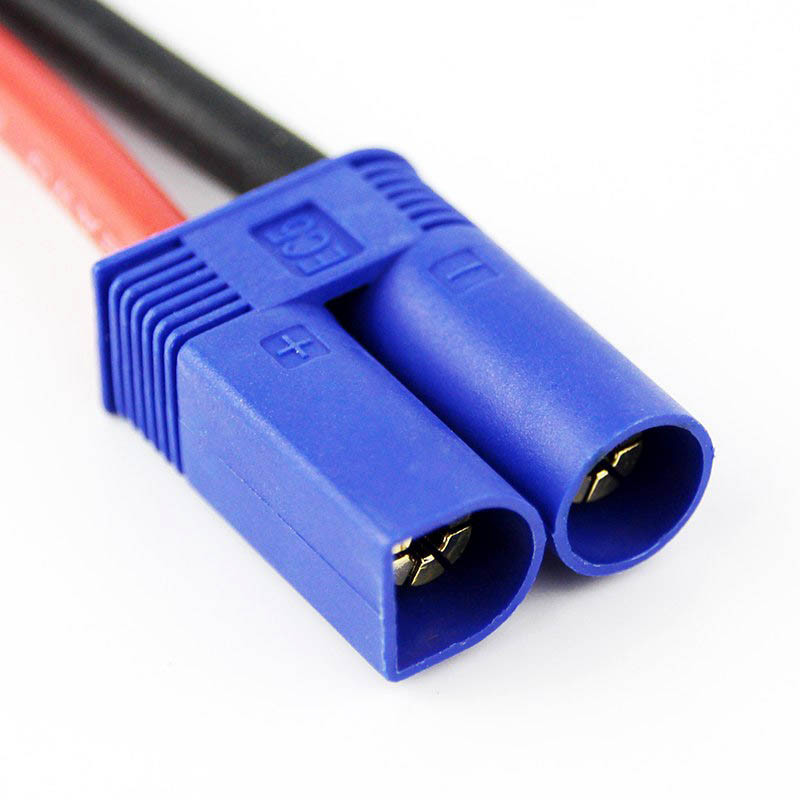 1 x EC5 Stecker mit Silikon Kabel 10cm 12AWG Hochstromstecker Lipo Akku ...