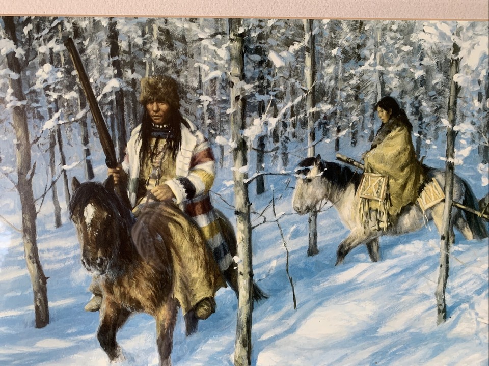 “Through the Aspens” Robert Duncan Native American Indian Oak Wood ...