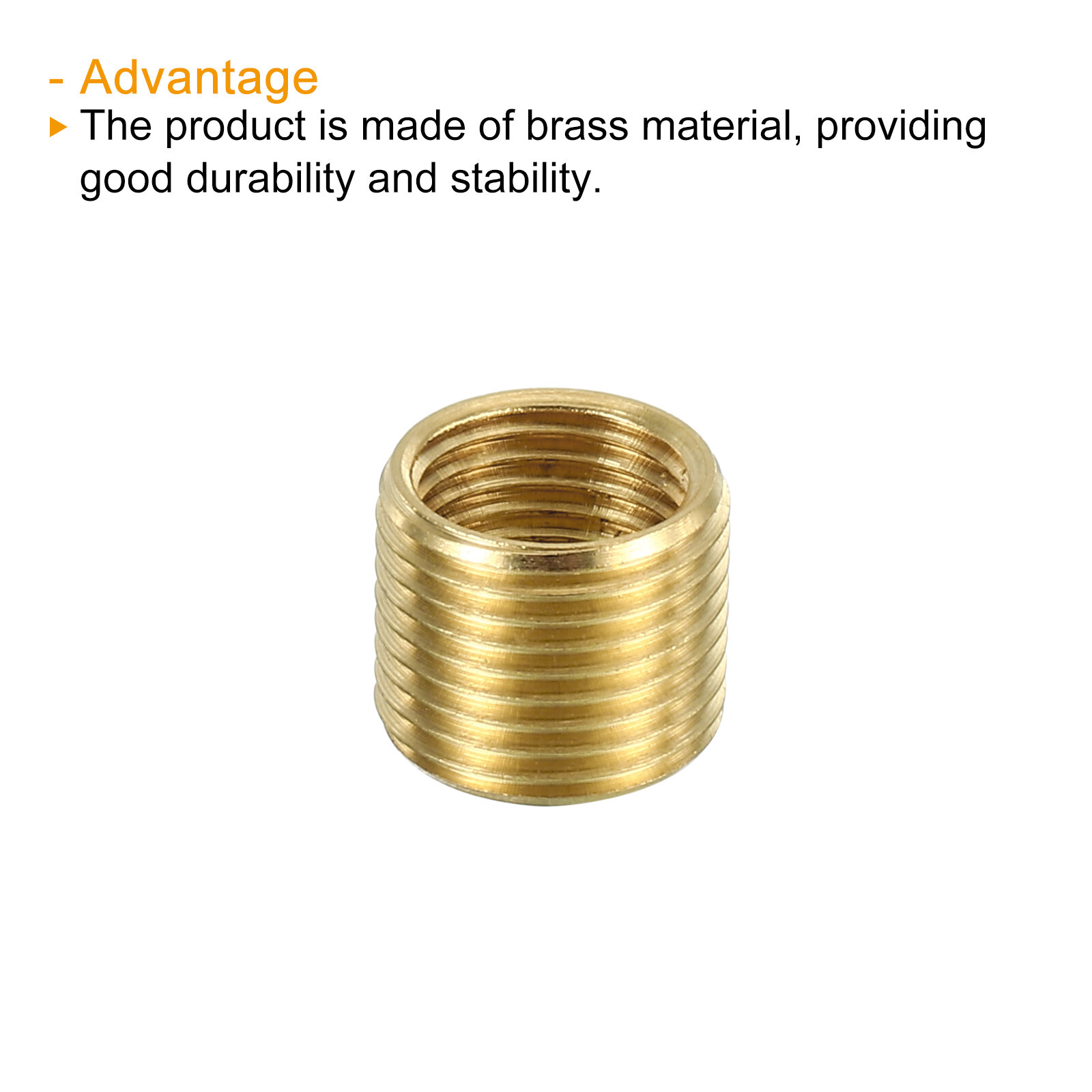 5pcs M12 to M10 Sleeve Reducing Nut 10mm Long Hollow Tube Adapter Brass ...