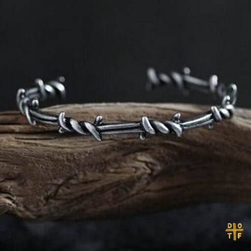 Barbed Wire Bracelet for Men and Women Cuff Bracelet - Soft Edges Not ...