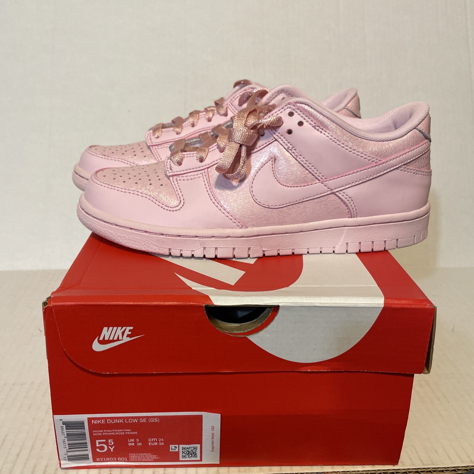 New Nike Dunk BUBBLE GUM PINK Low Shoes DS Athletic Sneaker 5.5Y NEW ...