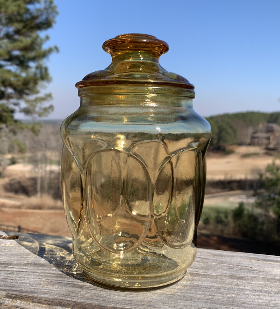 Vintage Glass Candy Container
