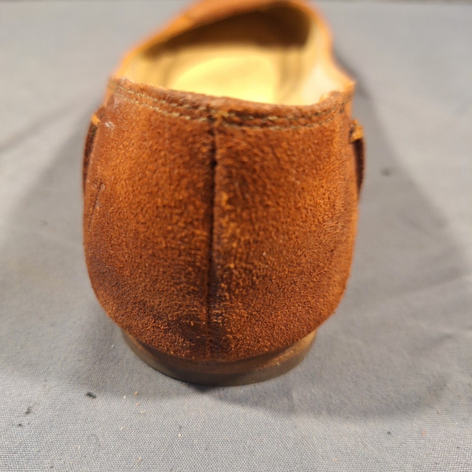 Frye Ballet Flats Loafers Slip On Shoes Womens 7.5 B Brown Leather Pre ...