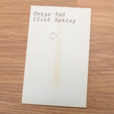 Vintage OMEGA Watch Click Spring #1105 for Omega Cal. 960 New Old Stock ...