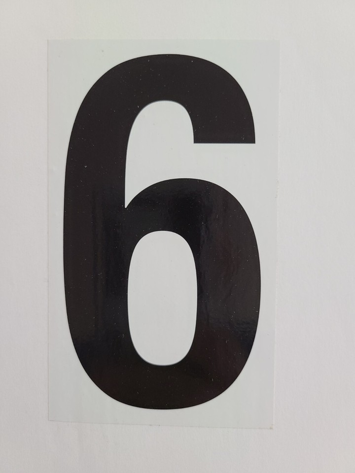 Choice of Big 5" Numbers Vinyl Decal Stickers Street Address Mailbox ...