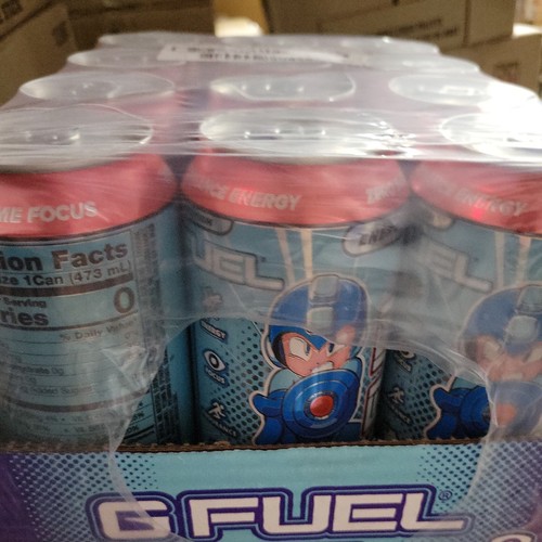 Limited Edition GFUEL Megaman Blue Bomber Slushee Full 16oz Can CAPCOM ...