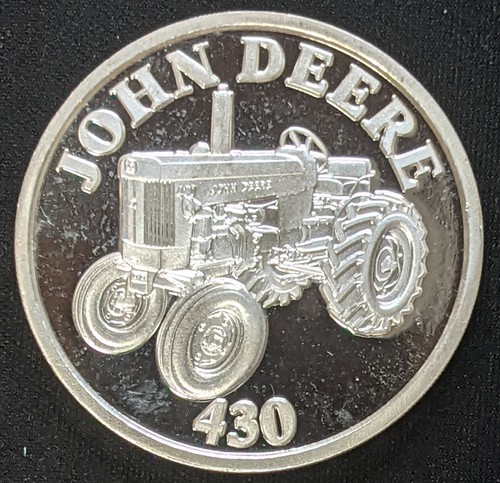 1 oz .999 Silver ~ Scarce John Deere 430 Tractor Proof Like Round | eBay