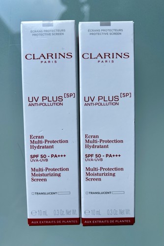 CLARINS UV PLUS MULTI-PROTECTION MOISTURIZING SCREEN 20ml (2x10ml ...