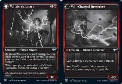 Voltaic Visionary // Volt-Charged Berserker - Innistrad: Double Feature ...
