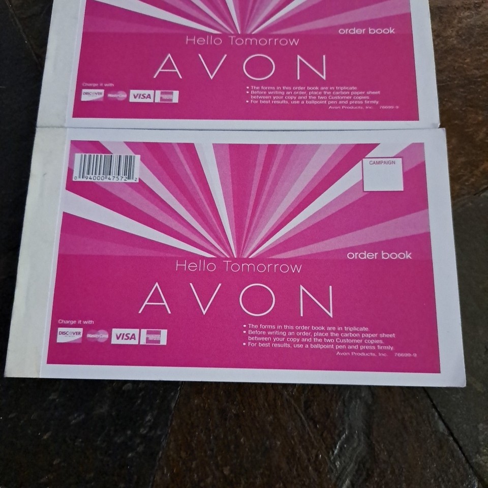 New Discontinued AVON Triple Carbon Order Book Receipt Book set Of 3 ...