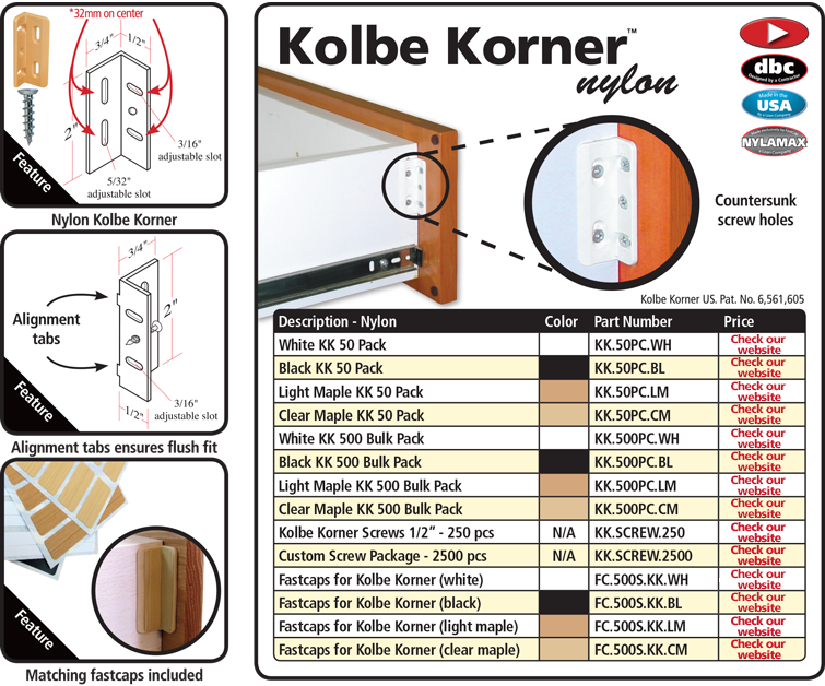 FastCap Screws for Nylon Kolbe Korners | eBay