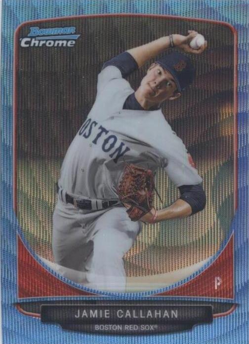 2013 Bowman - Prospects Chrome Jamie Callahan #BCP11 Blue Wave ...