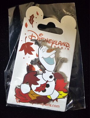 Disney Disneyland Paris Pin Olaf Fall Autumn Leaf Leaves Frozen Trading ...