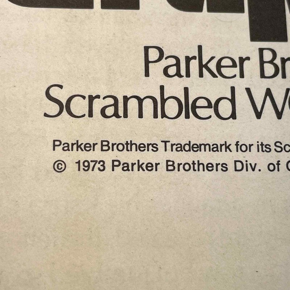 Vintage 1973 Grapple by Parker Brothers Scrambled Word Game COMPLETE | eBay
