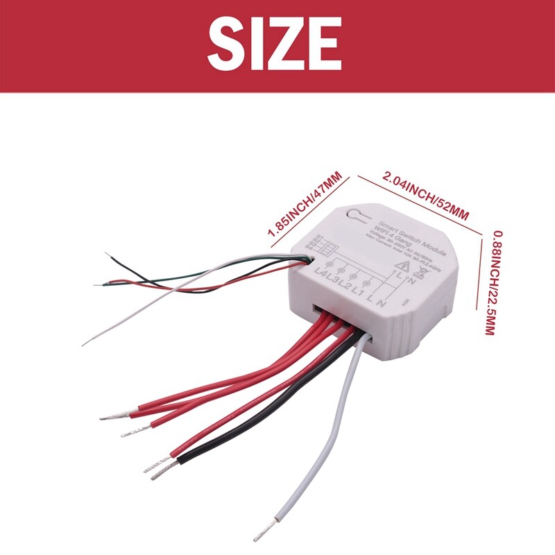 2Xg 1/2 Way Module /Tuya App Wireless Remote Control Work with Alexa ...