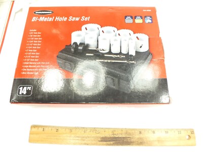 WARRIOR TOOLS 14 PIECE SET BI-METAL HOLE HOLE SAW KIT 68990 HARBOR ...