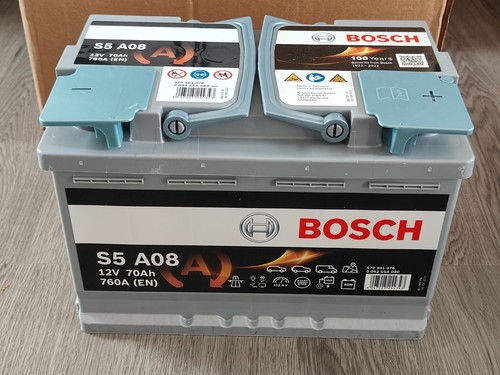Bosch S5A08 Car Battery 70 A/h - 760 A - 12 V, Type 096, AGM Lead-acid ...
