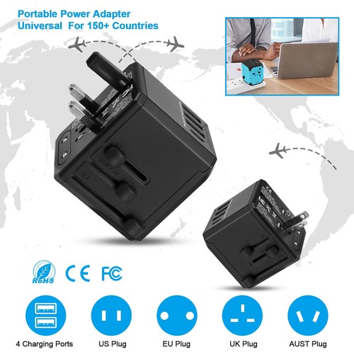 Universal Travel Power Adapter All in One AC Power Plug Adapter Wall ...