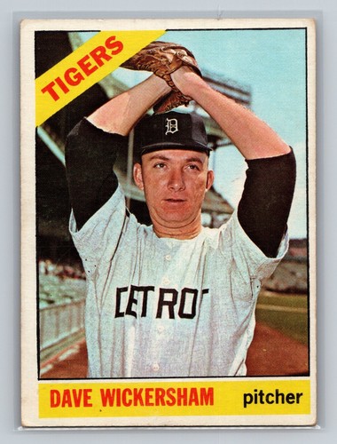 1966 Topps Dave Wickersham Detroit Tigers Card #58 | eBay
