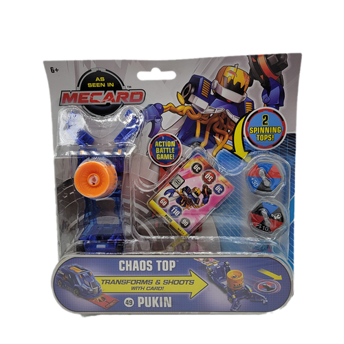 1PCS Mattel Mecard Chaos Top Pukin Battle Game Toy Collection Kids Gift ...