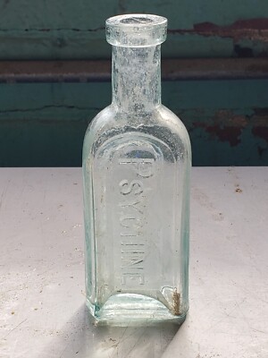 PSYCHINE Antique Glass Bottle Consumption Medicine Circa 1870 | eBay