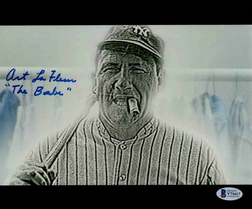Art Lafleur Signed 8x10 Photo The Sandlot Babe Ruth Authentic with ...