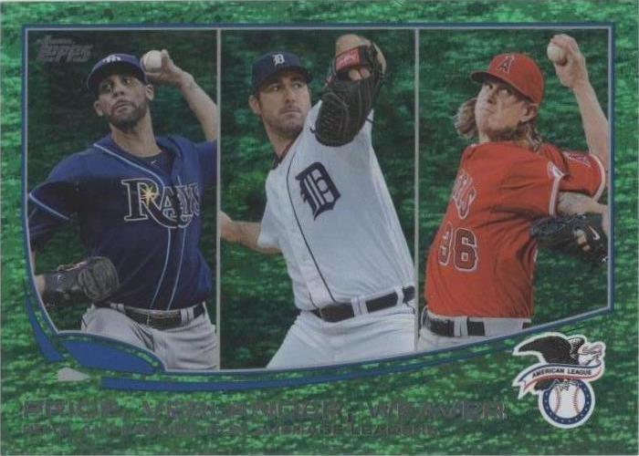 2013 Topps - League Leaders Justin Verlander, David Price, Jered Weaver ...