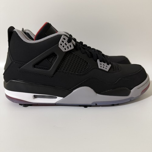 Air Jordan 4 G Golf Shoes Men’s Size 15 ‘Bred’ Black/Red/Grey/White ...