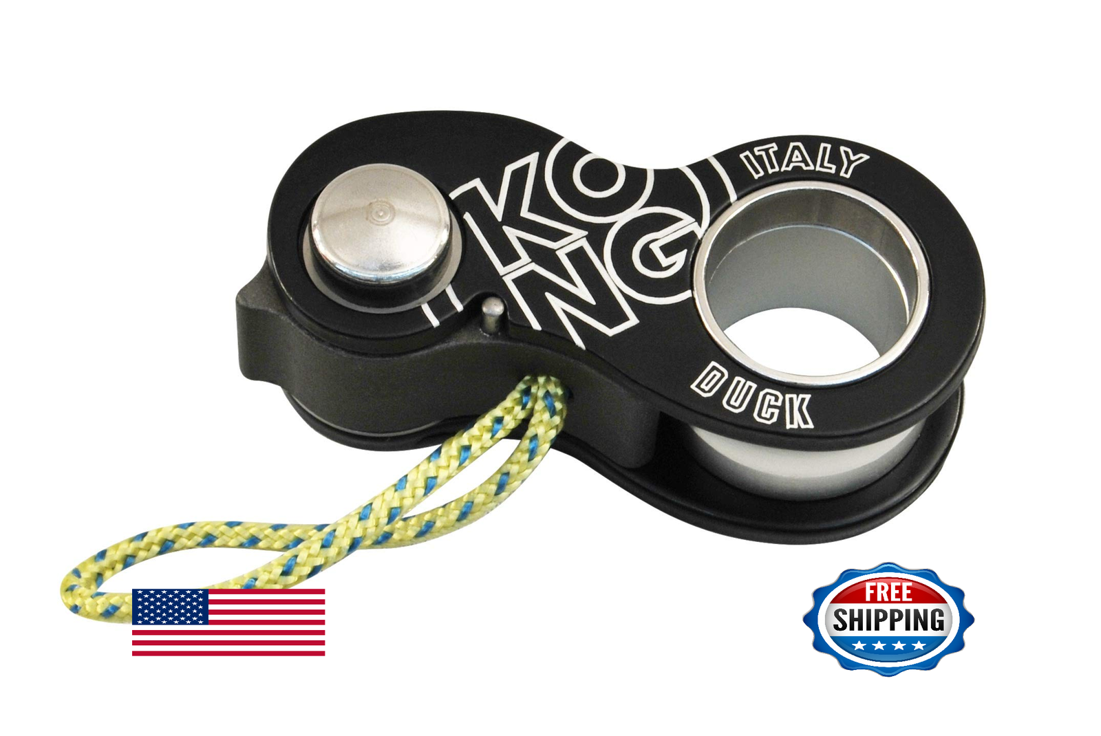 Kong Italy Duck Black Aluminum Alloy Ascender & Descender - Climbing ...
