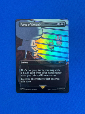 FORCE OF DESPAIR MAGIC THE GATHERING MTG SECRET LAIR SPONGEBOB FOIL ...