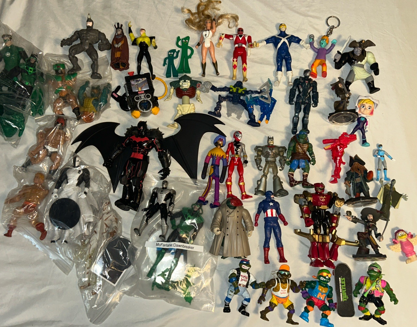 Lot Of Action Figures Vintage Modern He Man Ninja Turtles Marvel Dc ...