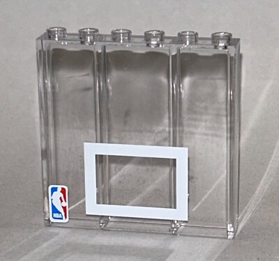 Genuine Lego NBA Basketball Clear Backboard with NBA logo 6 x 5 x 1 NEW ...