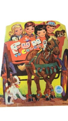 VINTAGE MERRILL 1963 KIDS COLORING BOOK, FUN TO COLOR | eBay