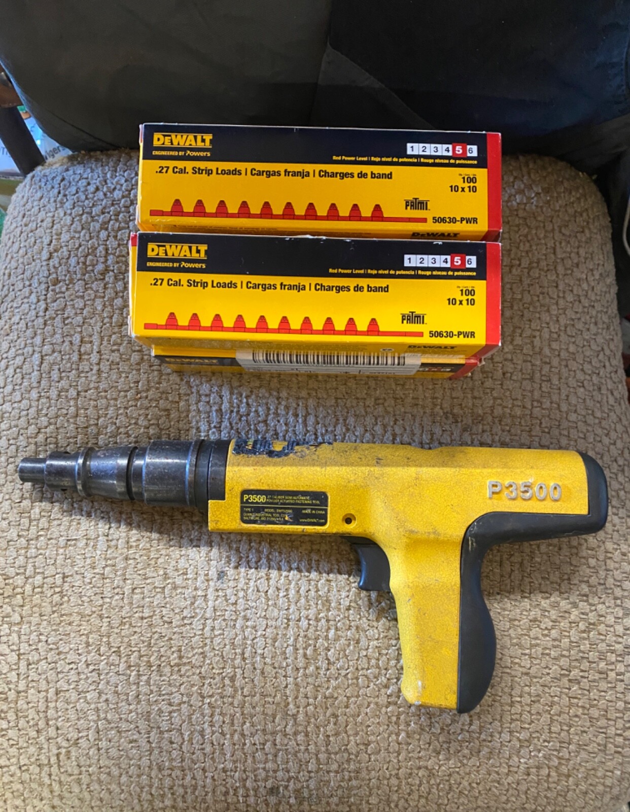 DeWalt P3500 Semi-Automatic Powder Actuated Fastening Tool +500 Red ...