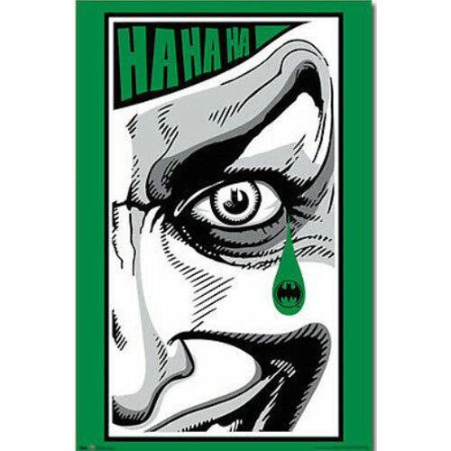 Batman - Joker Cartoon POSTER 56x86cm NEW * Ha Ha Ha evil look comic ...