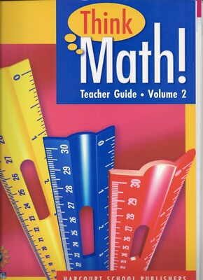 Think Math! Teacher Guide Grade 4 Vol. 2 (2006 Harcourt School ...