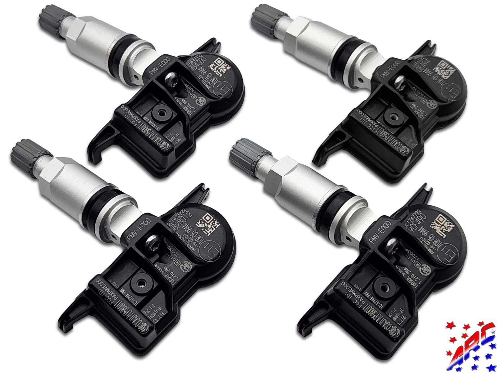 Complete Set of 4 Genuine OEM Toyota TPMS Tire Pressure Sensors Kit PMV ...