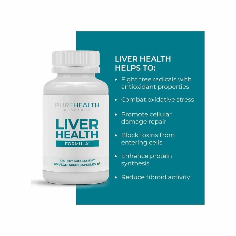 Pure Health Research Liver Health Vitamins - 60 Capsules | eBay