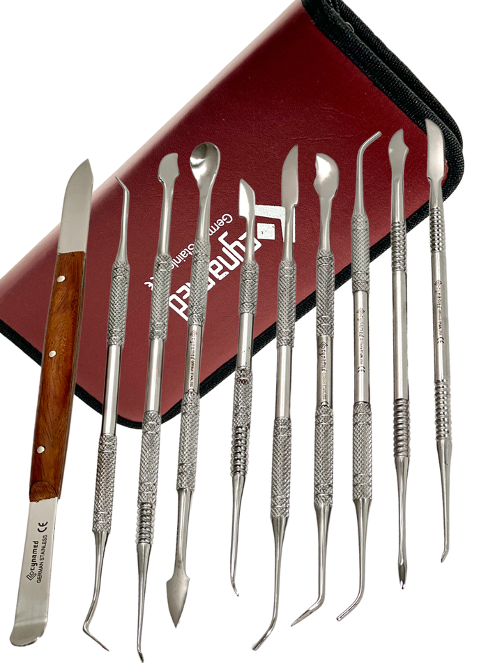 GERMAN Stainless Dental Lab Equipment Dental Kit Wax Carving Tool Set ...
