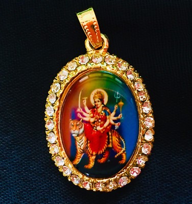 MATA MAA AMBE AMBA DURGA SHERAWALI - INDIAN HINDU RELIGIOUS PENDANT ...
