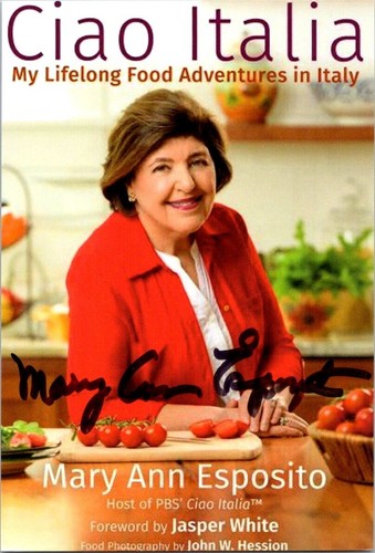 Mary Ann Esposito Signed 4x6 Photo Celebrity TV Chef Italian Food Ciao ...