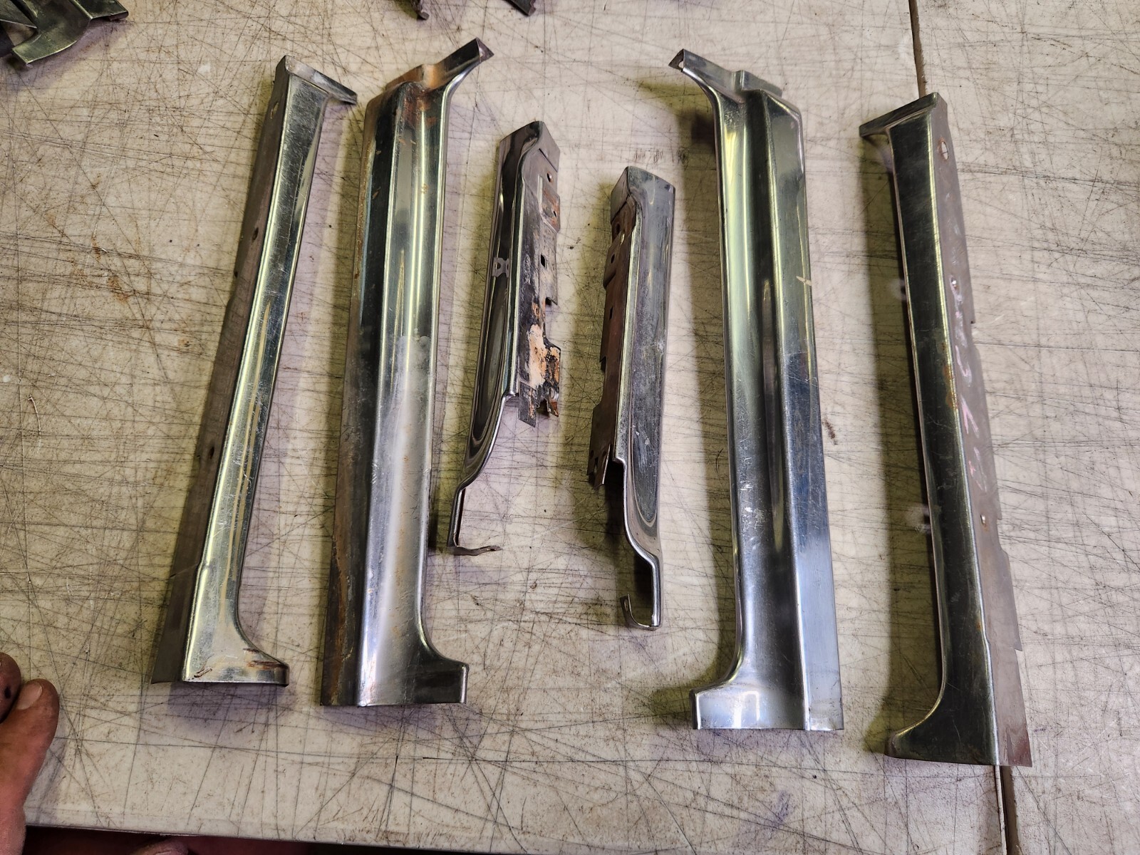 1955 1956 1957 Chevy 2 Door Hardtop Vent Window SS Trim Set Of 6 | eBay