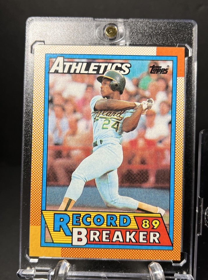 1990 Topps - 89 Record Breaker #7 + 1991 Collectors Choice Rickey ...