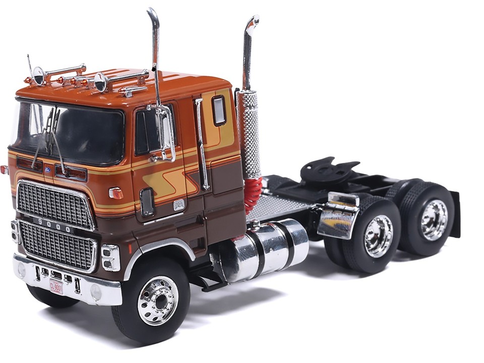 1976 FORD CL 9000 TRUCK BROWN TWO-TONE 1/64 DIECAST MODEL BY IXO ...