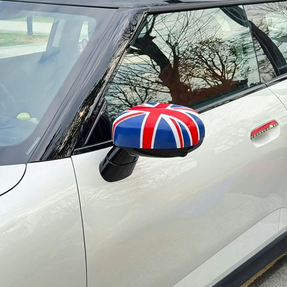 Red Union Jack Side Mirror Cover Caps For MINI Cooper F65 F66 F67 U25 ...