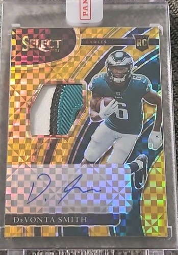 2021 Select Devonta Smith Gold Prizm RPA Rc Auto /10 | eBay