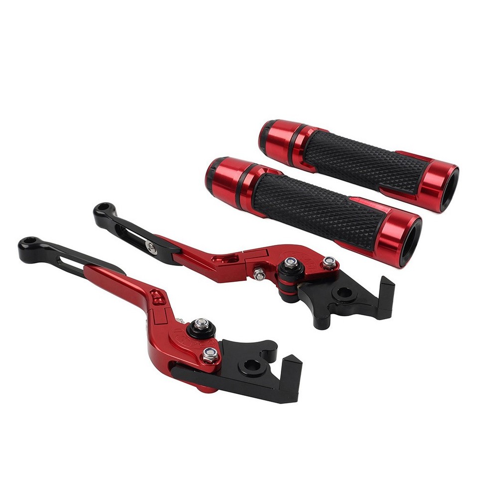 Red Brake Clutch Levers Handlebar Grips Sets For Benelli TRK502/X ...